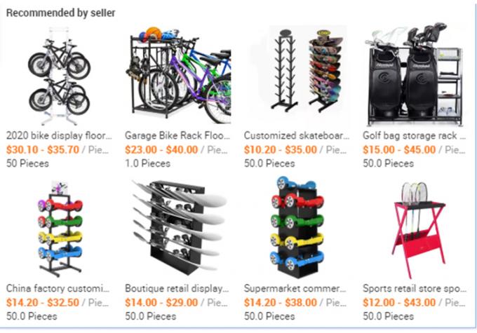 White 3 Tiers Fabric Sample Display Rack Fabric Store Display Stand