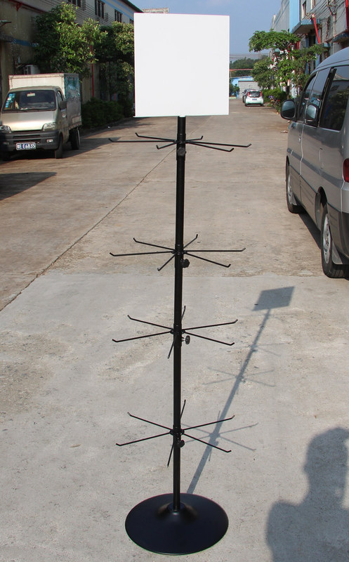 Easy Installation TUV Rotating Floor Display Stand For Supermarket