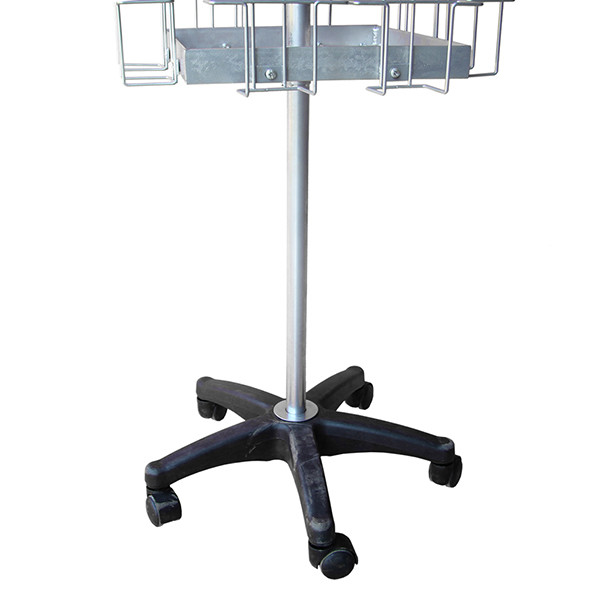 Four Sided 1680mm High 485mm Wide Rotating Display Rack With Wheels